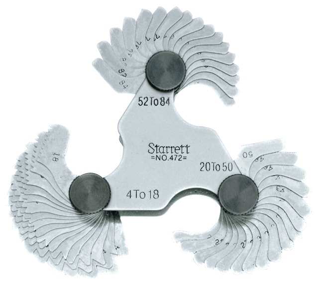 472 Screw Pitch Gauge - Starrett