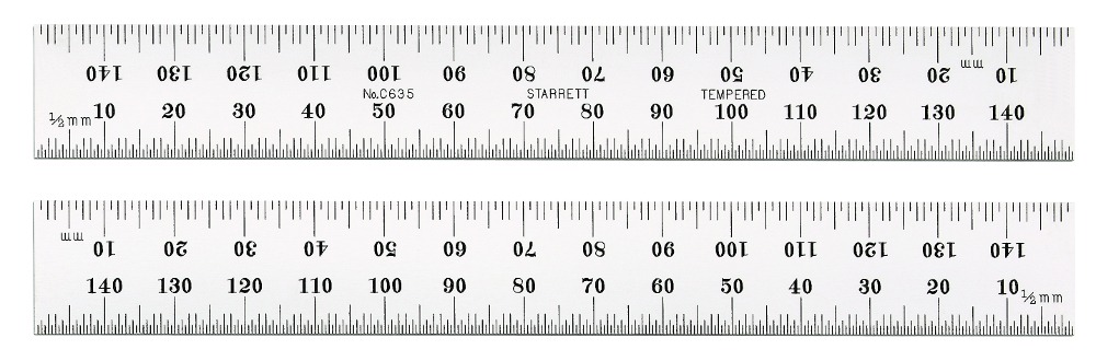 C635-500 Steel Rule - Starrett